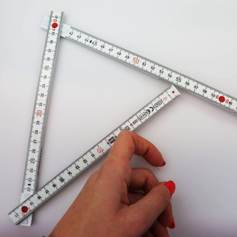 Winkel messen mit dem Doppelmeter - Schweizer Meter